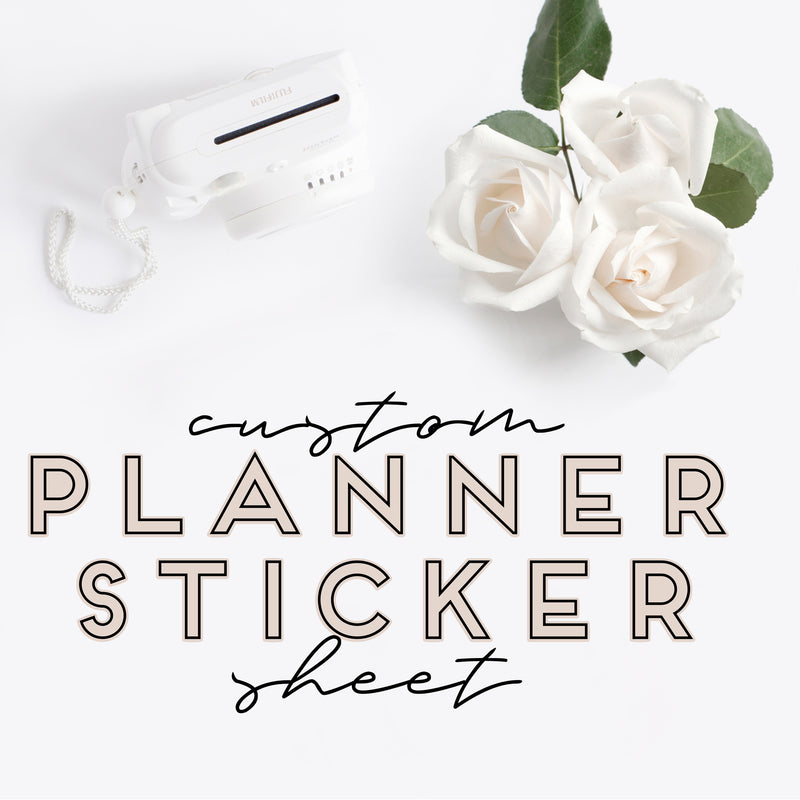 Custom Planner Sticker Sheet – Sweet Caress Designs