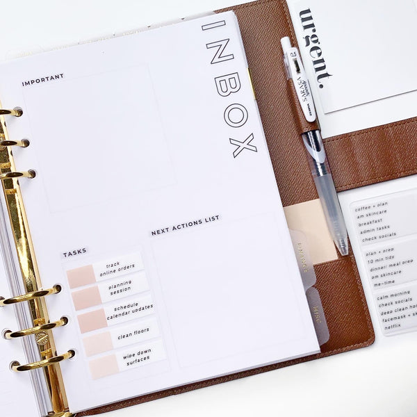 Printable Inbox Planner Dashboard – Sweet Caress Designs