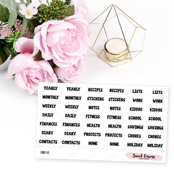 Create Your Own Planner Divider Sticker Labels – Sweet Caress Designs